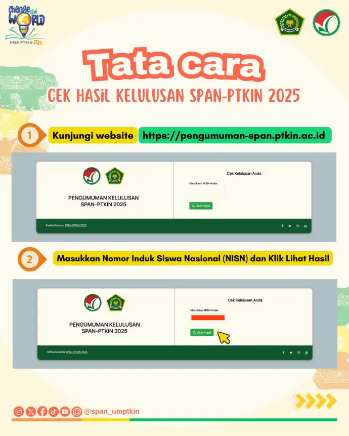 Daftar Ulang SPAN-PTKIN | Admisi